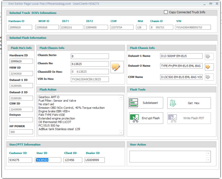 How to Encrypting XML Flash ON PTT – PhoenixDiag Support Page