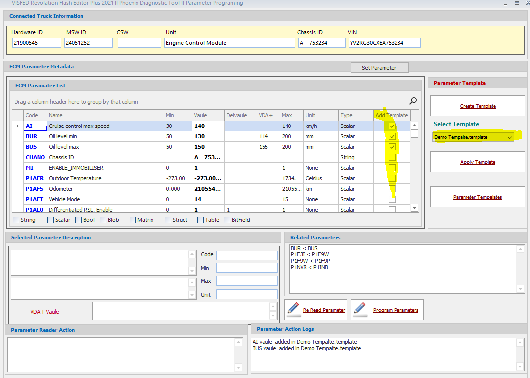 How Add Parameter In Parameter Template on Phoenix Diagnostic Tool and ... How Add Parameter In Parameter Template on Phoenix Diagnostic Tool and ...